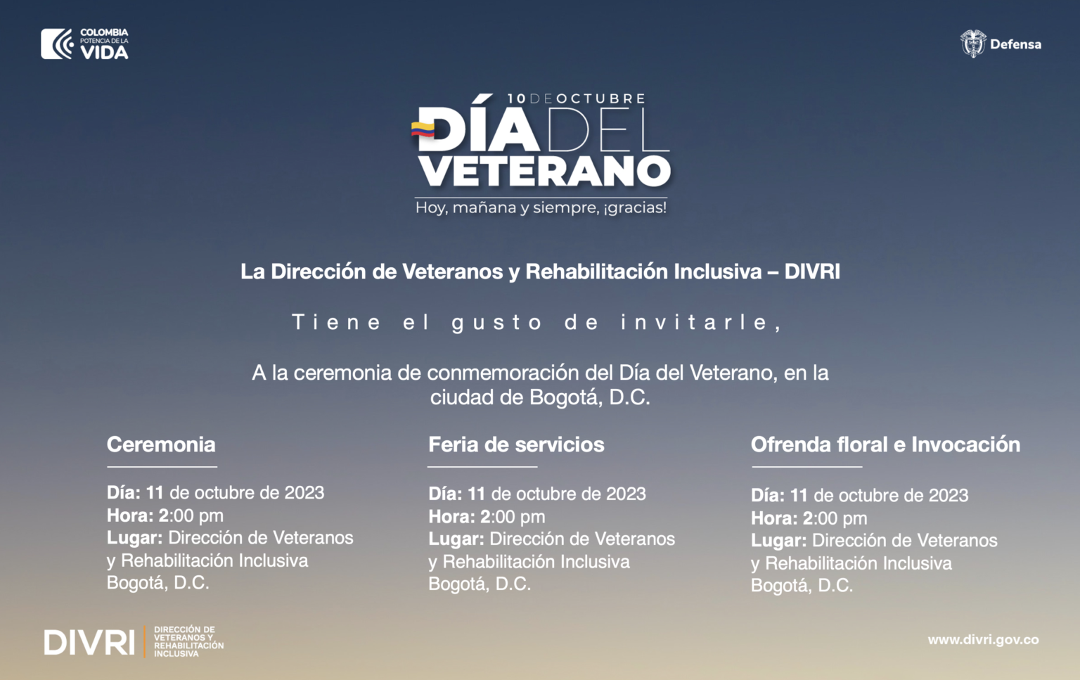 Conmemoración del Día del Veterano
